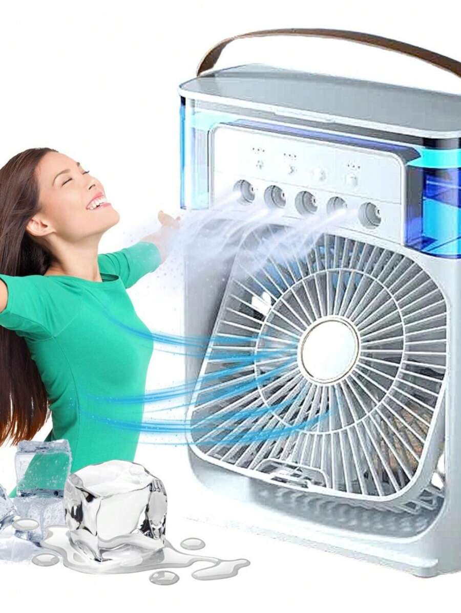 Mini Air Conditioner Portable Climatizer Usb Refresh Table | Mode en ...