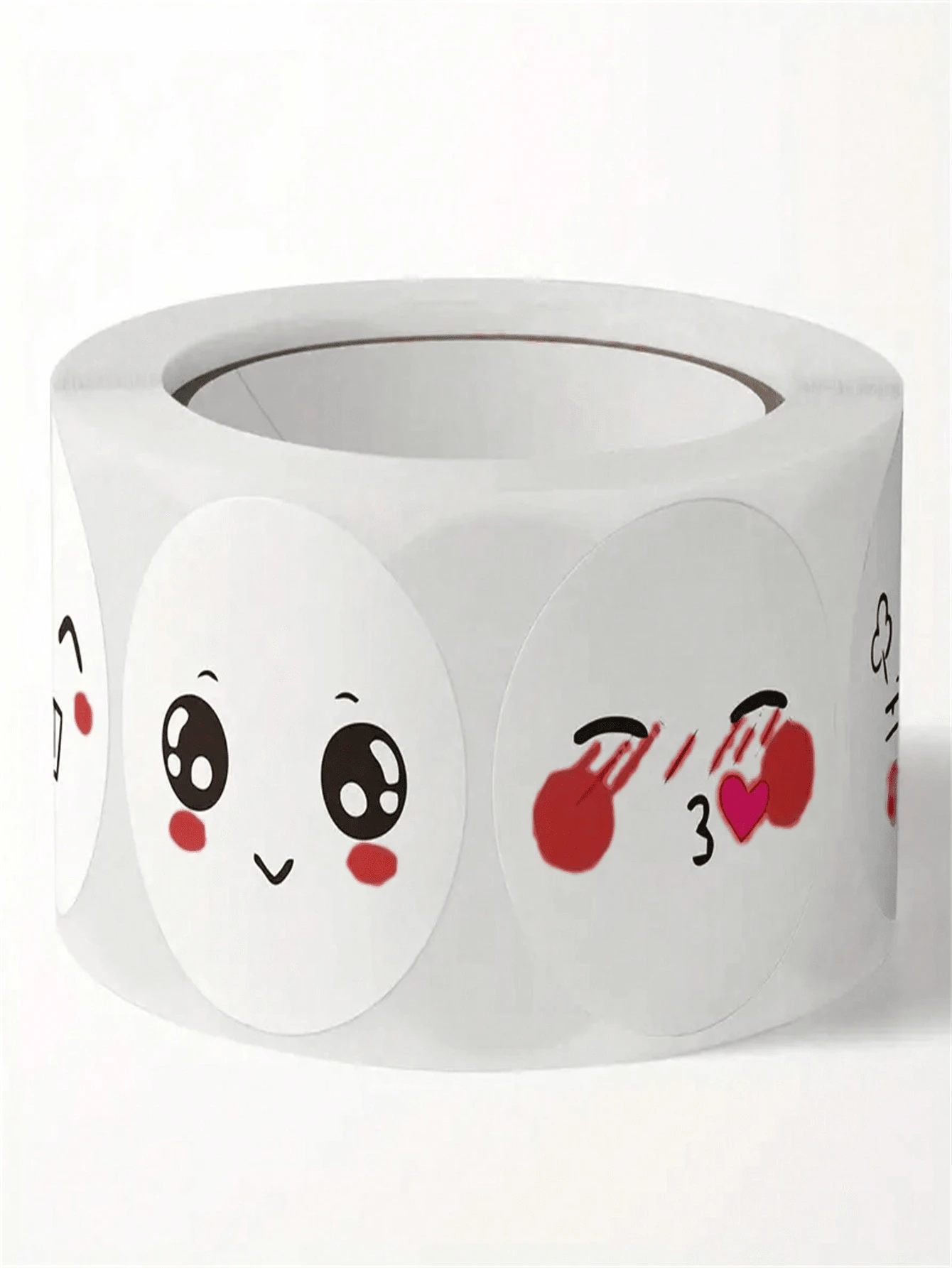 500pcs/Roll Cute & Fun 8 Styles Facial Expression Stickers, Smile Face ...