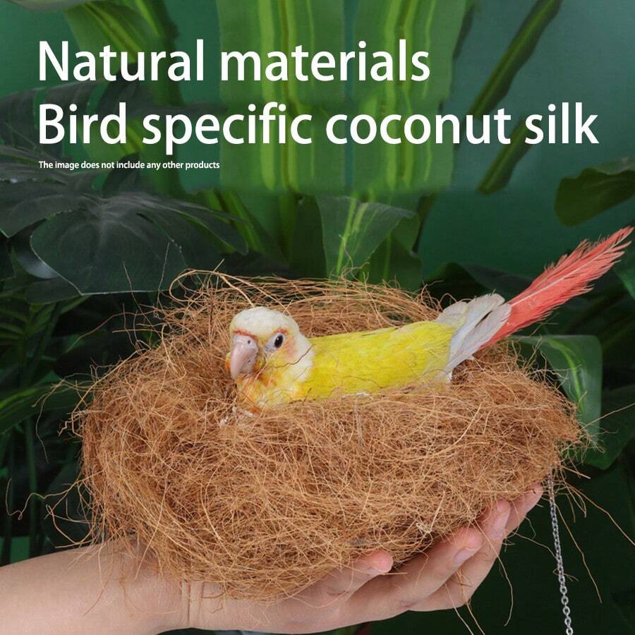 Bird Nest, Coconut Fiber Nest, Bird Nest, Warming Pad Material, Bird ...