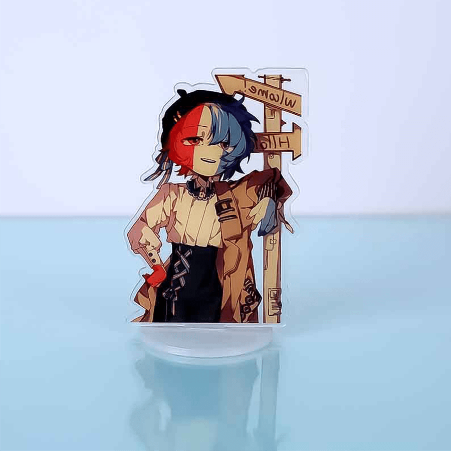 CountryHumans Dual-Layer Table Top Tent Card, 10cm Creative Artwork CH ...