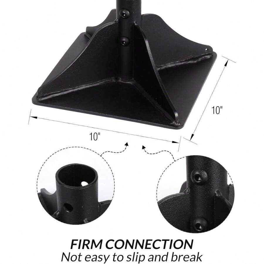 Steel Tamper 48 Inch Steel Handle 10"X10" Garden Tamper With Rubber ...