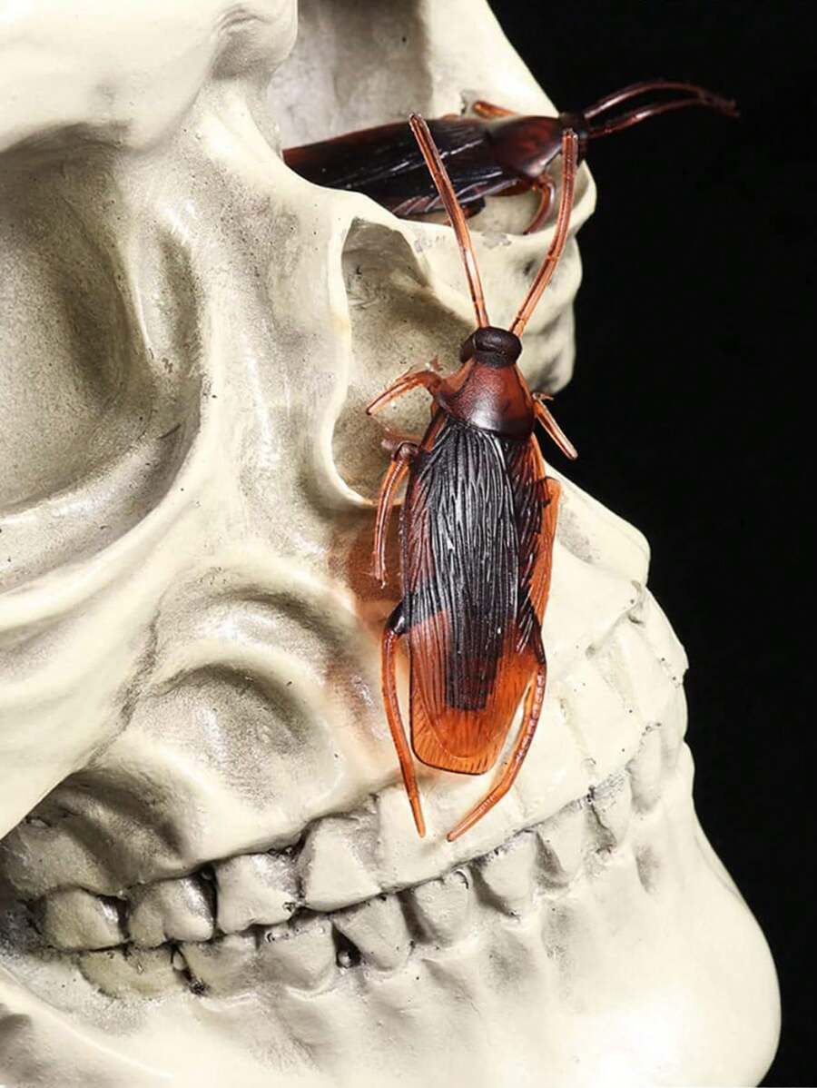 20pcs-Holloween Party Decor Fake Roaches, Realistic Plastic Roach Bugs ...