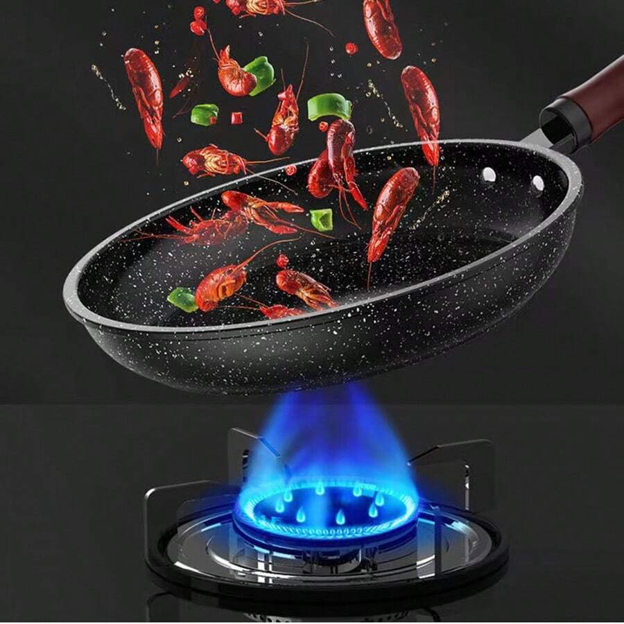 Sartén de cocina multiusos, sartén antiadherente recubierta de piedra ...