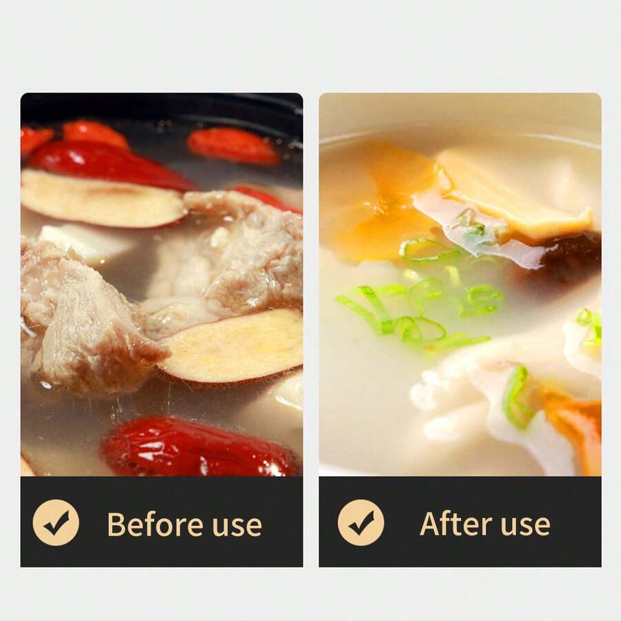 Stainless Steel Filter Oil Spoon Oil Skimmer Spoon Long Handle Soup ...