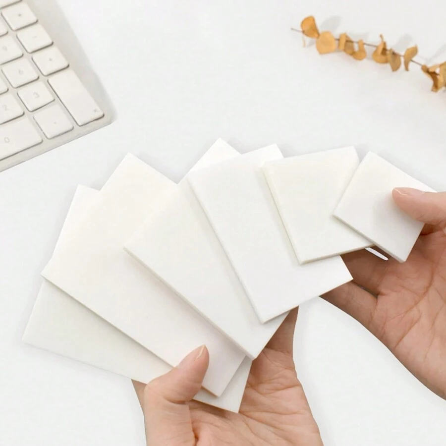 Transparent Sticky Notes Self-Stick Note Pads Waterproof Memo Pad ...