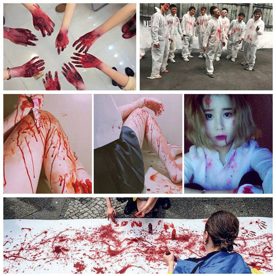 Random Prop Realistic Movie Fake Blood Capsules, Edible Simulated Blood ...