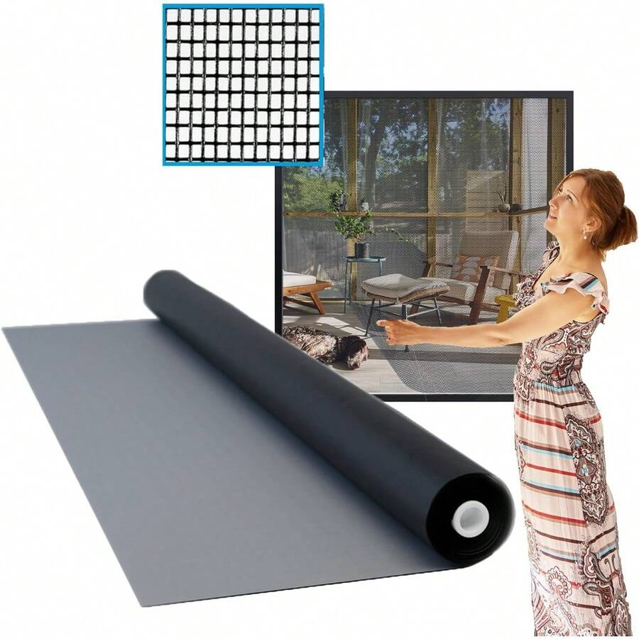 Window Screen Replacement - DIY For House Windows, Door, Pool, Porch Or ...