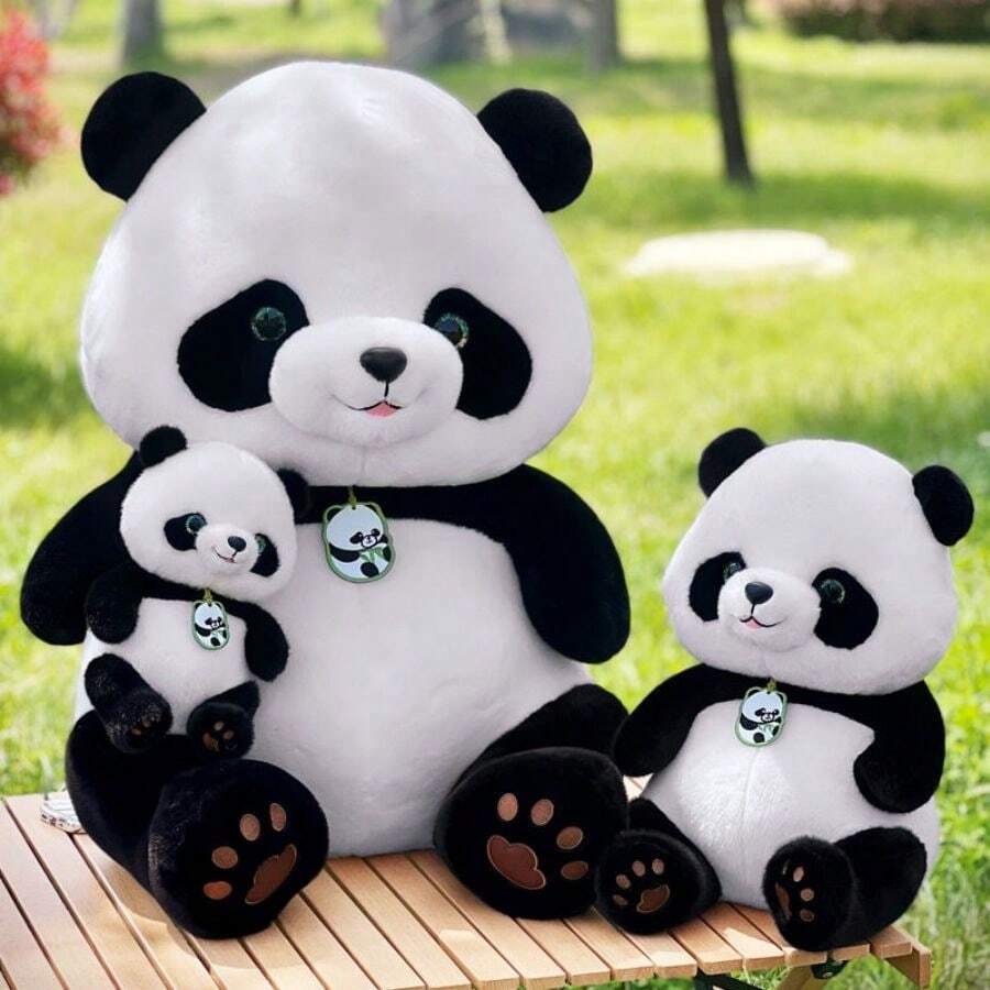 Panda Beibei Plush Toy Cute National Treasure Giant Panda Simulation ...