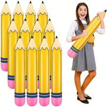 25.5-Inch Inflatable Jumbo Pencil, Giant Prop Decor, Back To School ...