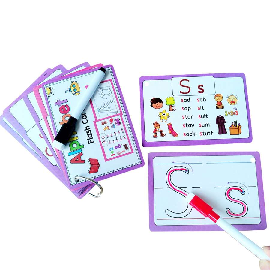26 Letter Word Flashcard Natural Spelling Flashcard Phonics Early ...