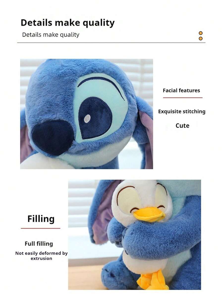 Christmas Decoration Disney Stitch Hugging Duck Plush Doll, Stitch Soft ...
