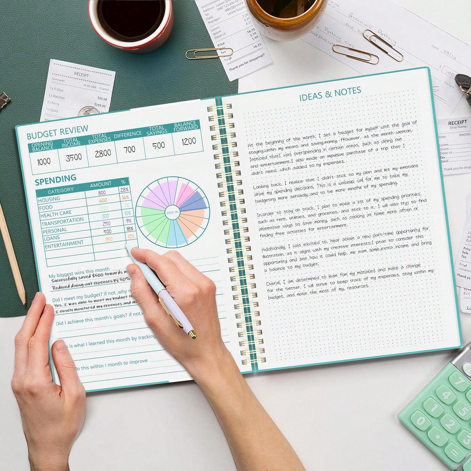 Budget Planner - Monthly Budget Book With Expense & Bill Tracker ...