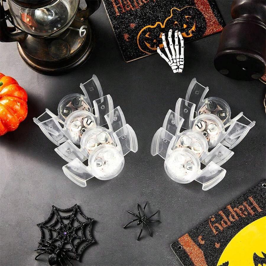 4 Pcs LED Flashing Mouth Teeth Guard Light Up Teeth Glow In The Dark ...