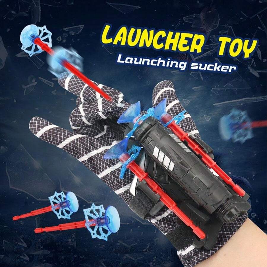 New Halloween Spider Suction Cup Dart Shooter Toy, Hero Wrist Launchers ...