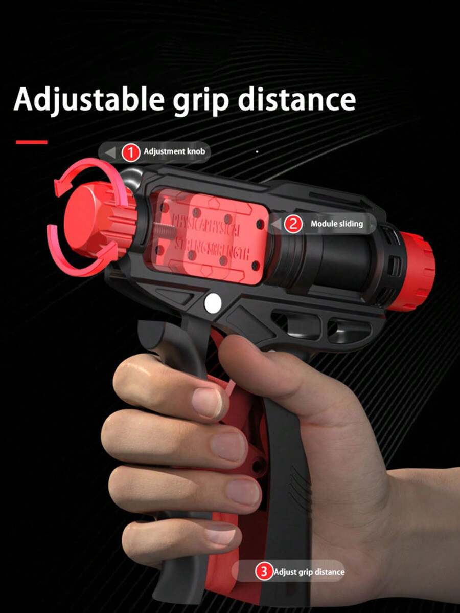 Heavy Duty 100kg Hydraulic Hand Grip Strengthener Wrist Forearm Trainer ...