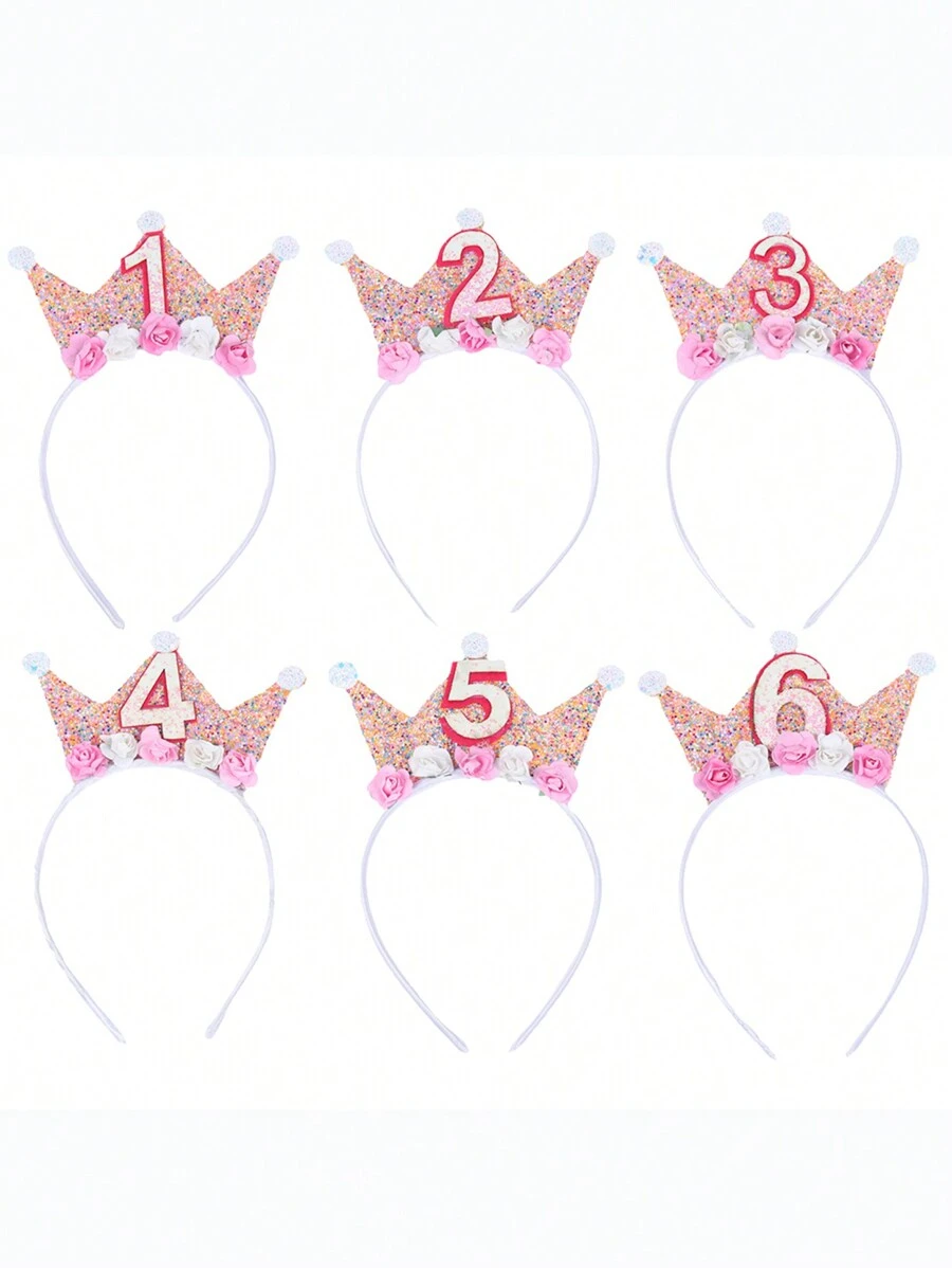 1Pc,Birthday Crown Headbands -1St,2nd 3rd 4th 5th 6th Birthday Crown ...