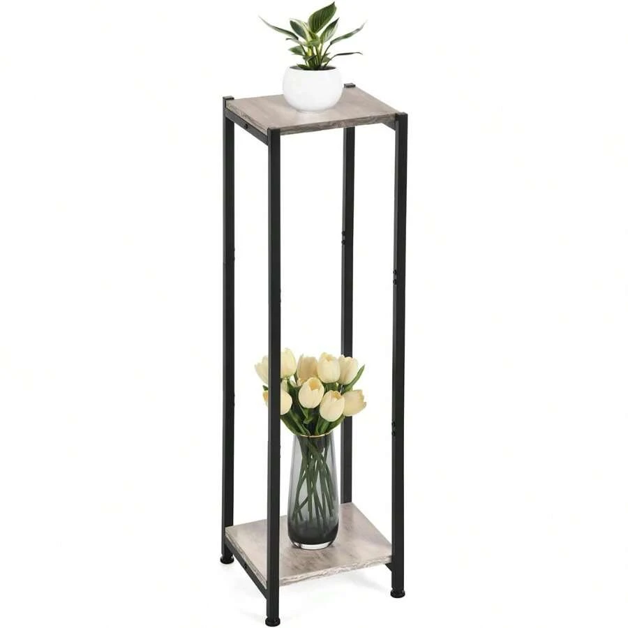 Extra Tall Plant Stand Indoor,40 Inch Plant Stands,2 Tier Metal Plant ...