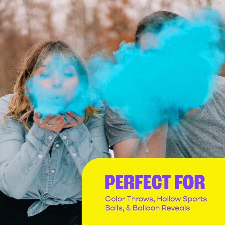 Pink Gender Reveal Powder Blackout Kit - 70g Bags - 10 Pack - Vibrant ...