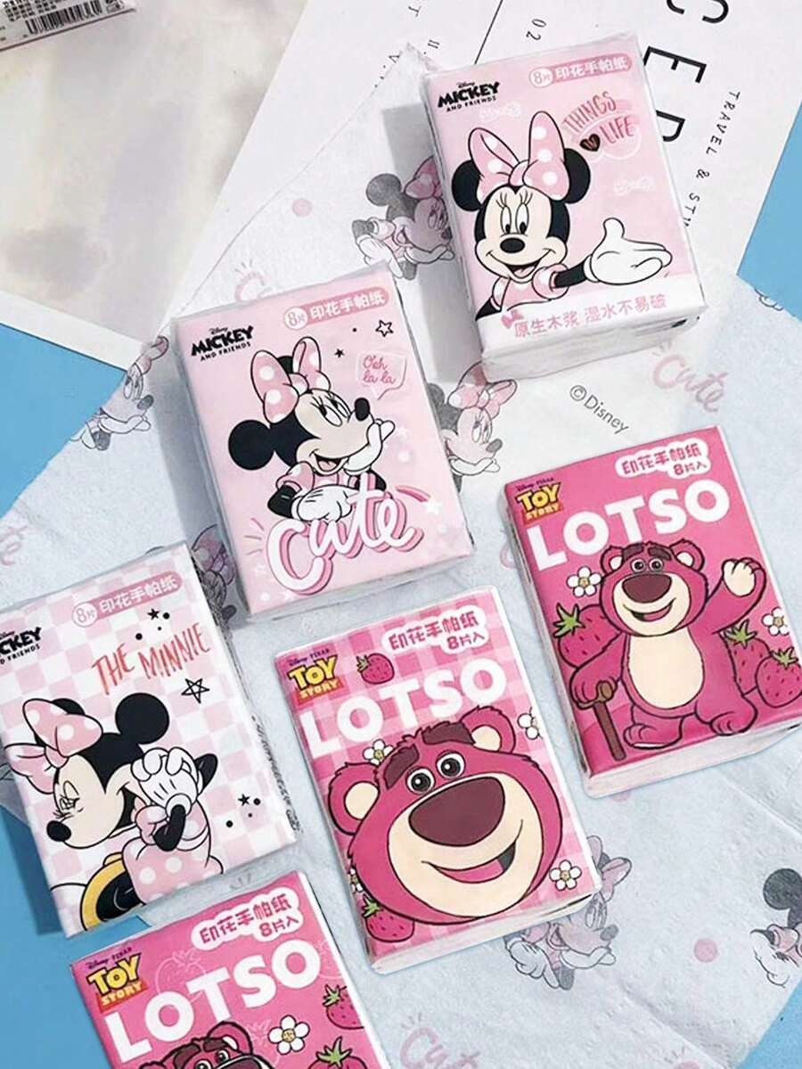 Handkerchief Paper Anime Cartoon Figure Kawaii Cartoon Character Napkin ...