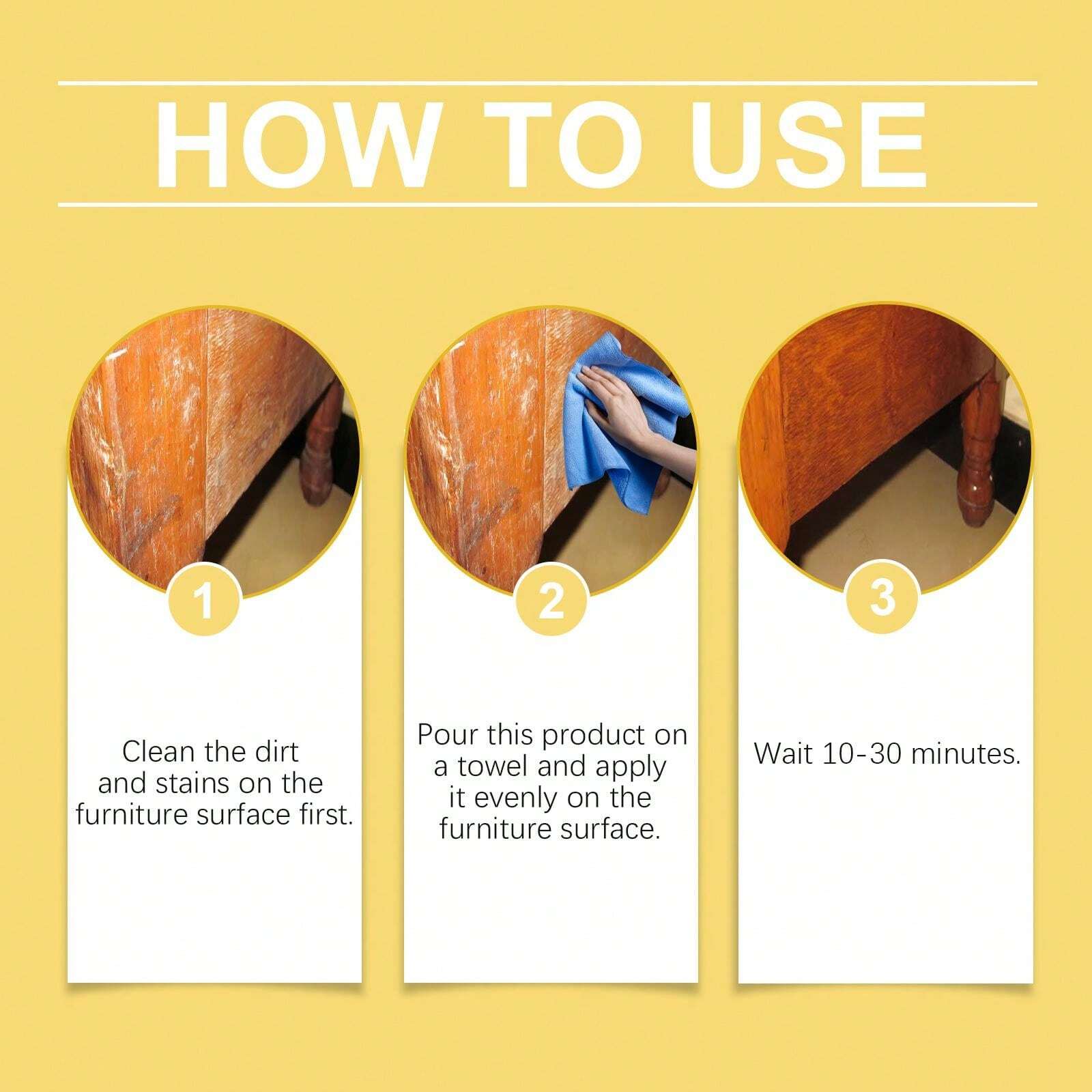 Wood Furniture Polish - Easy Spray & Wipe Cleaner To Shine, Protect And ...