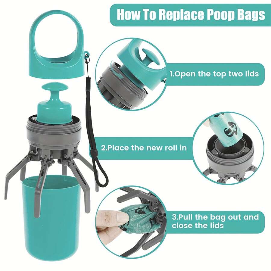 Pet Poop Picker, Portable Outdoor Dog Poop Picker Shovel Poop Dispenser ...