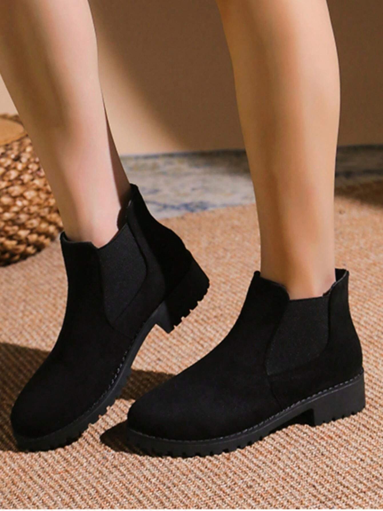 Bottes femme à talon carré épais avec semelle épaisse, nouvelle mode ...