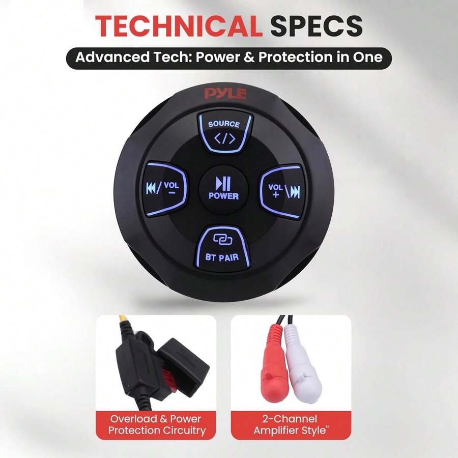 Pyle Amplified Wireless BT Audio Controller Kit With BT Remote Control ...