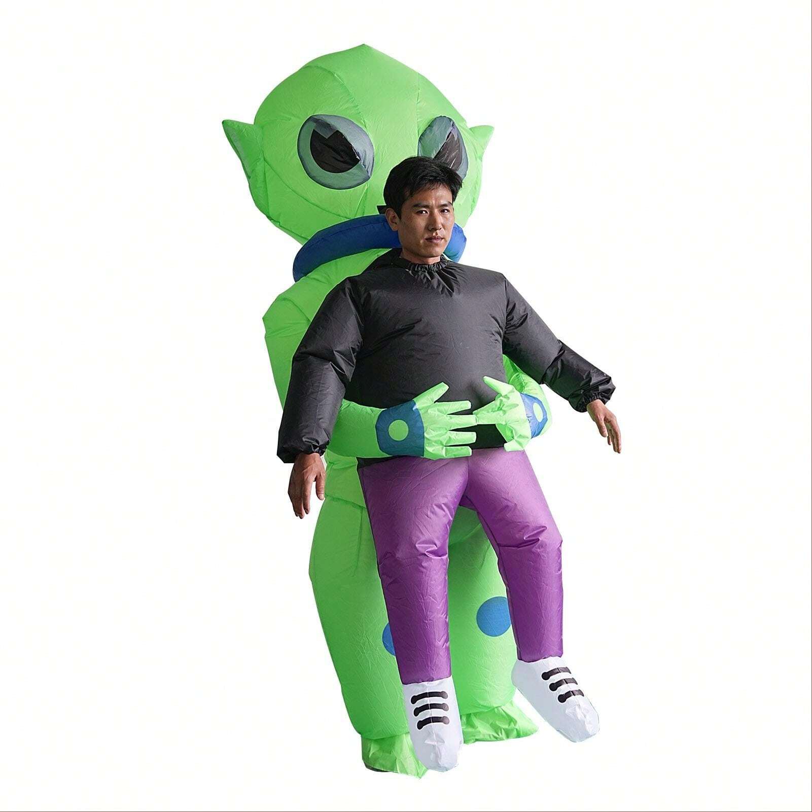 1 set Disfraz de globo inflable de alien con soplador de aire (baterías ...