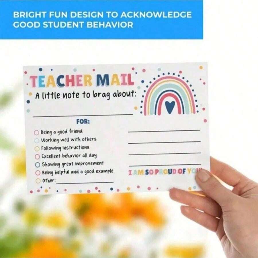 2pcs Posipova Rainbow Teacher Incentive Card - Student Positive ...
