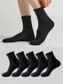 5pairs/15pairs Women's Solid Color Ankle Socks Breathable Moisture ...