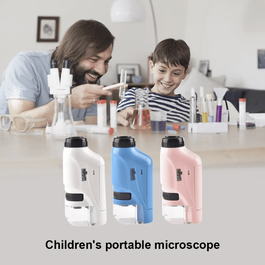 Microscope portable portable pour enfants, ensemble d'expériences ...