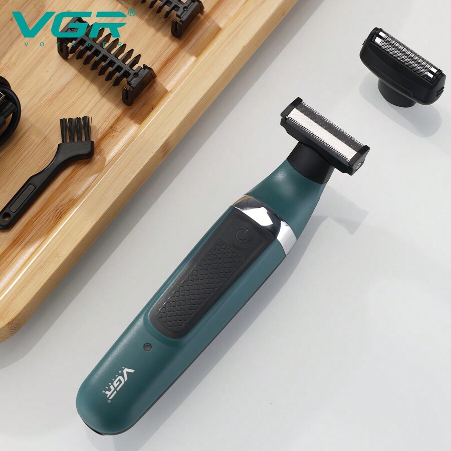 VGR V-393 Single Blade Shaver Kit Waterproof Professional Beard Trimmer Razor Rechargeable ...