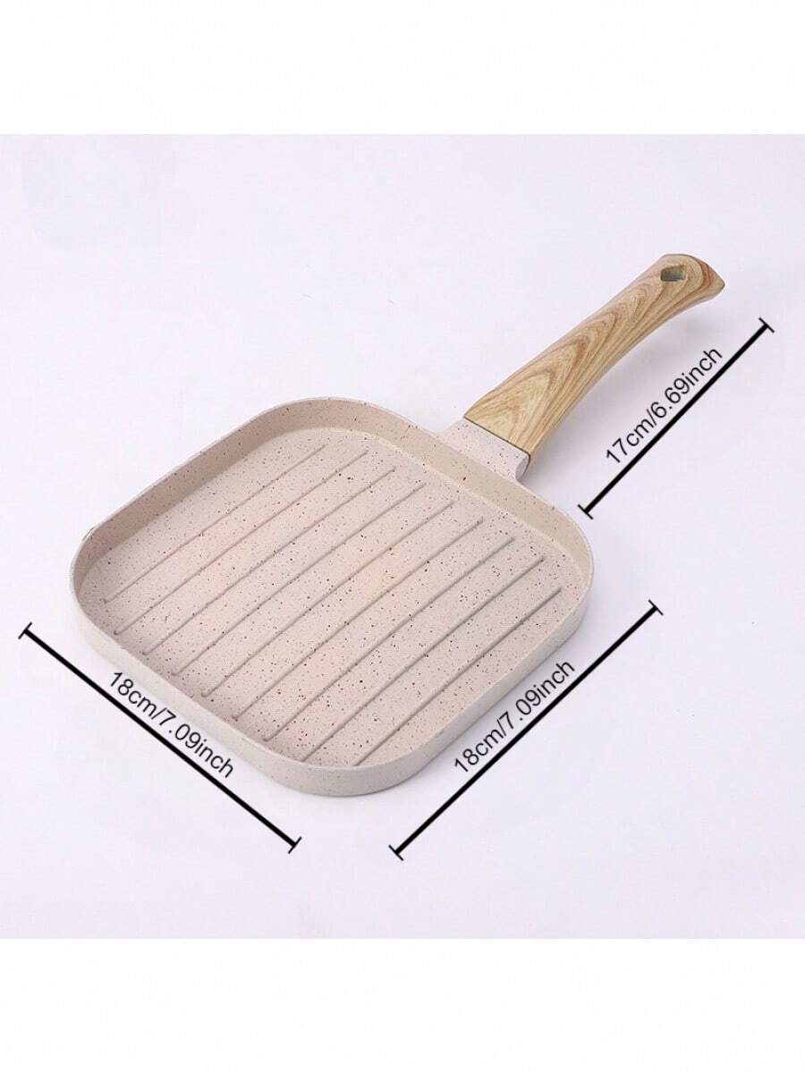 Home-Use Mini Steak Specialized Pot, Striped Frying Pan, Granite Coated ...