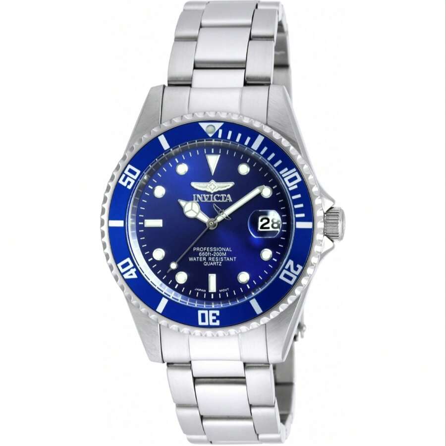 Invicta Invicta Men 9204OB Pro Diver Quartz 3 Hand Blue Dial Watch ...