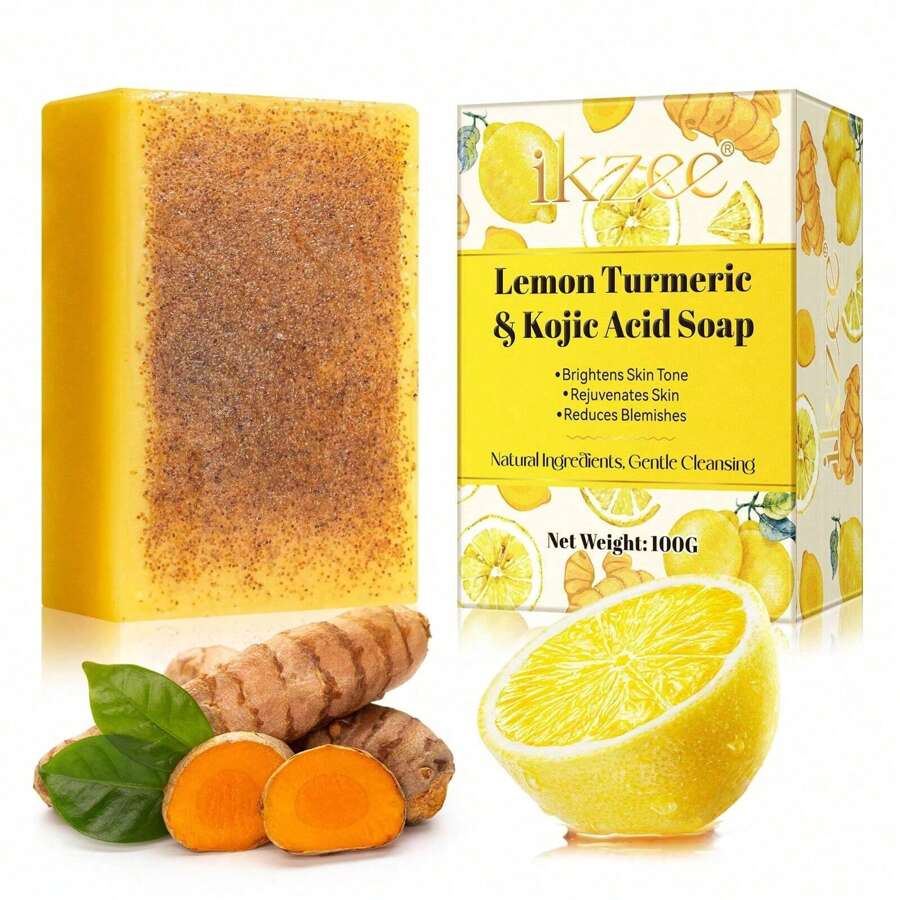 100g Gentle Cleansing Lemon, Turmeric And Glycolic Acid Soap For Face ...