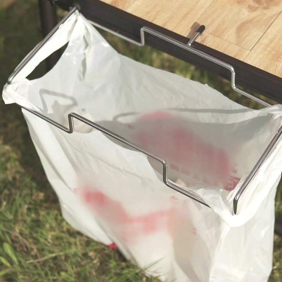 Outdoor Trash Can Holder, Kitchen Garbage Bag Storage Rack, Camping ...