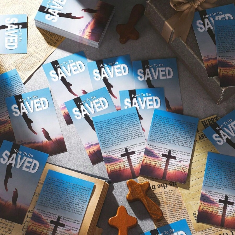100pcs Gospel Tracts Cards, Salvation Cards, Pocket Memo Cards, Prayer ...