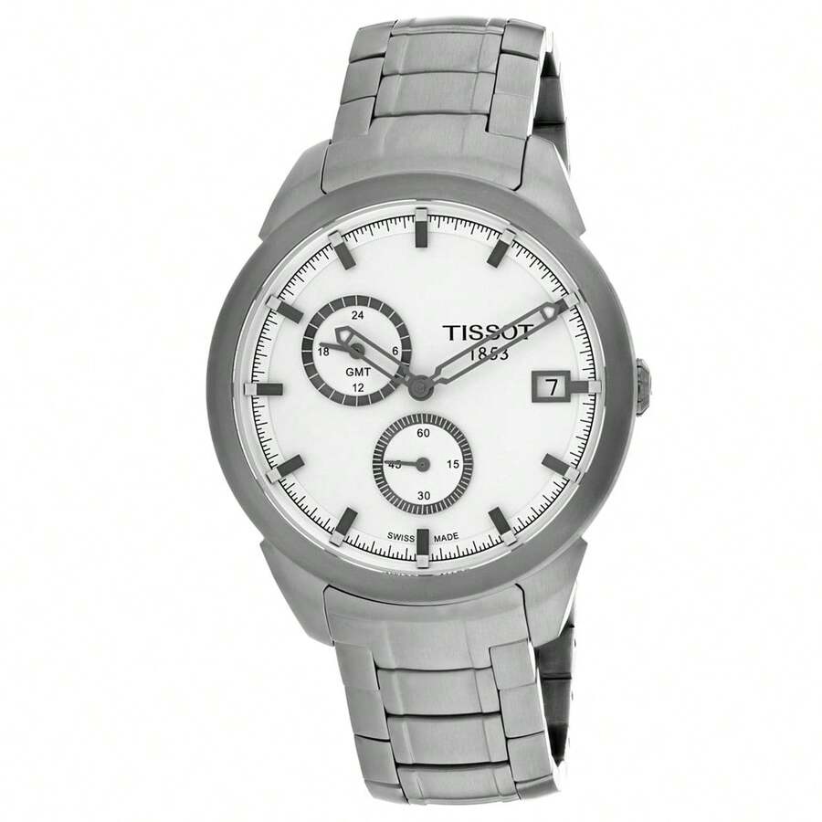 Tissot Mens Titanium Watch T0694394403100 White Dial Quartz Water ...