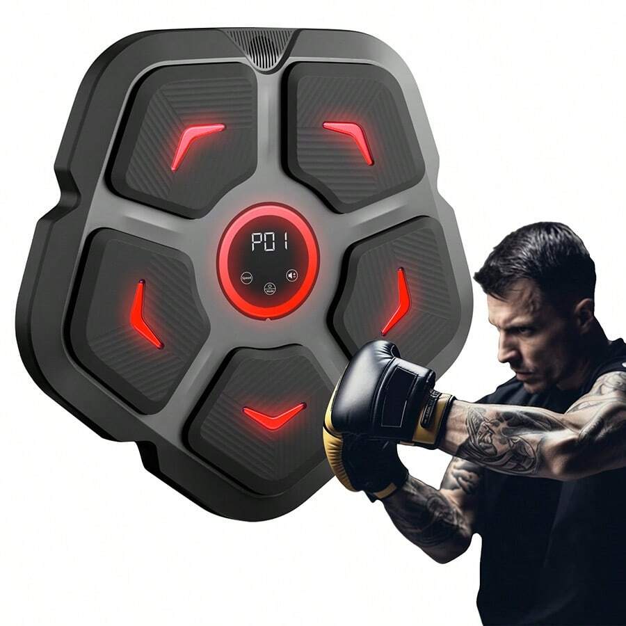 Boxing Reflex Ball Puncher Bag With Smart Music, Wall Mounted Boxing ...
