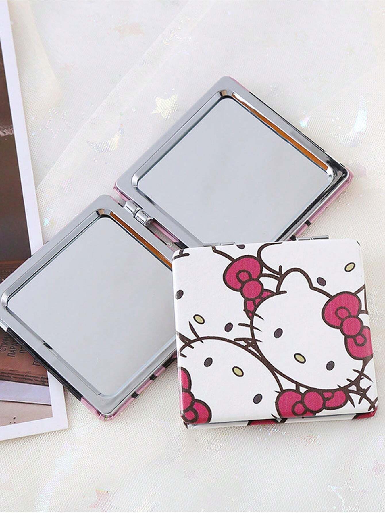 מראת איפור של Sanrio Hello Kitty Mirror דמויות אנימה קיטי חתול שולחן 5253