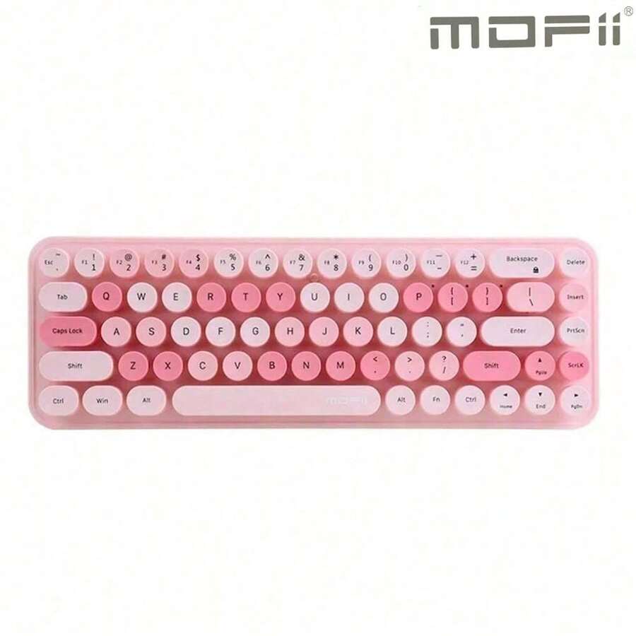Mofii Mixed Colors Mini Wireless 2 4g Usb Keyboard Mouse Set Round