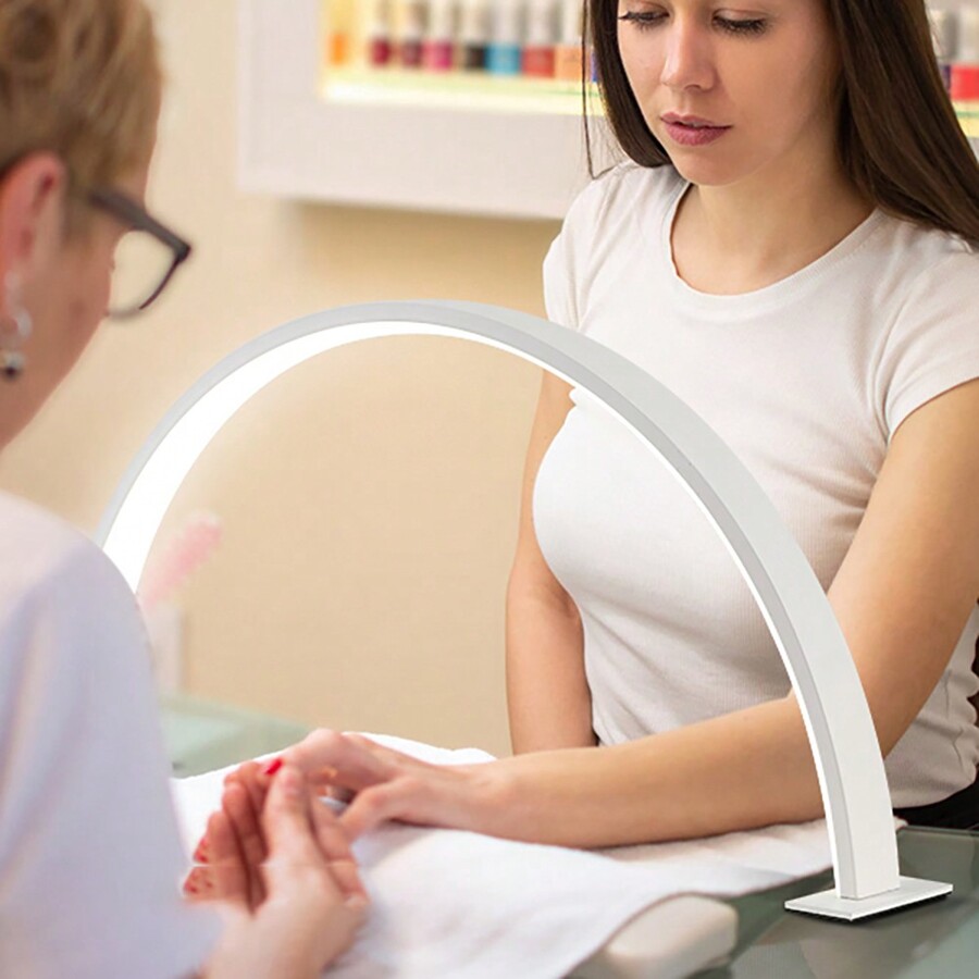 Small 40cm Beauty Salon U-Shaped LED Desk Lamp Half-Moon Lamp Eye ...