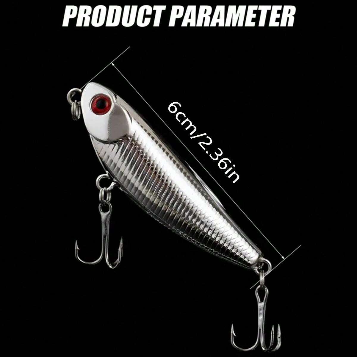 Sawtooth Dog Fishing Lure, Water Pencil, Perch Bass Long Casting Lure ...