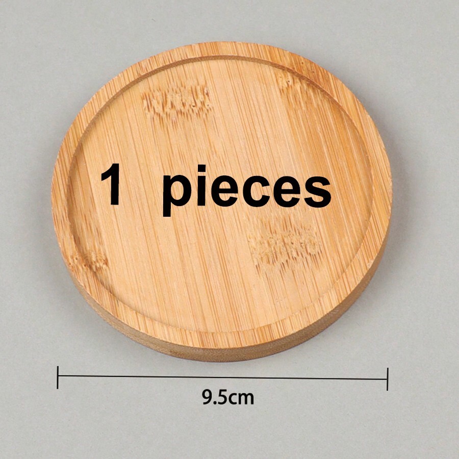 6pcs Bamboo Coasters Set With Holder, Suitable For Coffee Tables ...