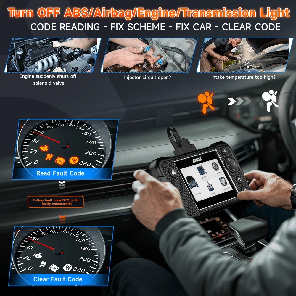 Ancel FX3300 OBD2 Scanner - Advanced Automotive Diagnostic Tool With ...