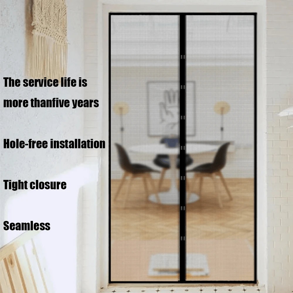 Summer New Mosquito Proof Mesh Screen Door, Silent Door Curtain ...