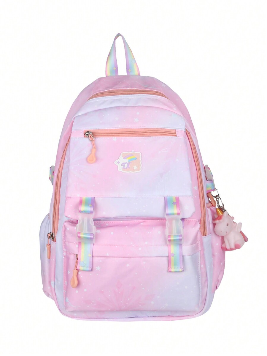 Elementary School Backpack Girl Refrigerator Door Side Open Cute ...