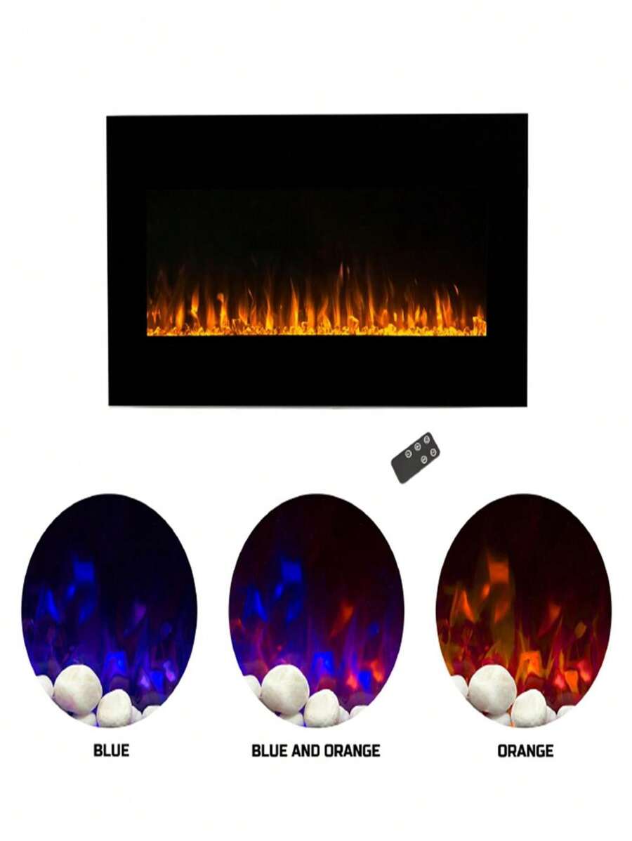 Northwest 80-2000A-42 42 In. Wall Mounted LED Fire & Ice Flame With ...