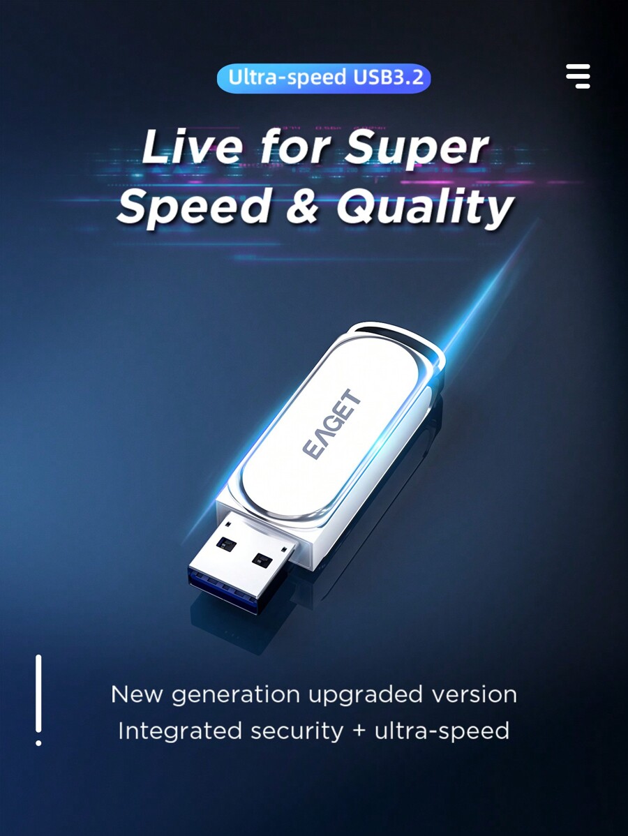 EAGET Pen Drive USB 256 GB 128 GB 64 GB 32 GB Pen Drives USB 3.2 Memory Stick Jump Drive Pen ...