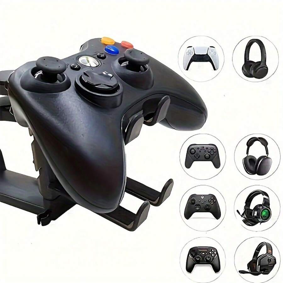 Premium Gaming Headphone & Controller Holder Stand - Adjustable ...